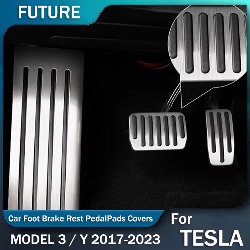 For Tesla Model Y 2023 Car Foot Pedal Pads Covers For Tesla Model 3 Y ...