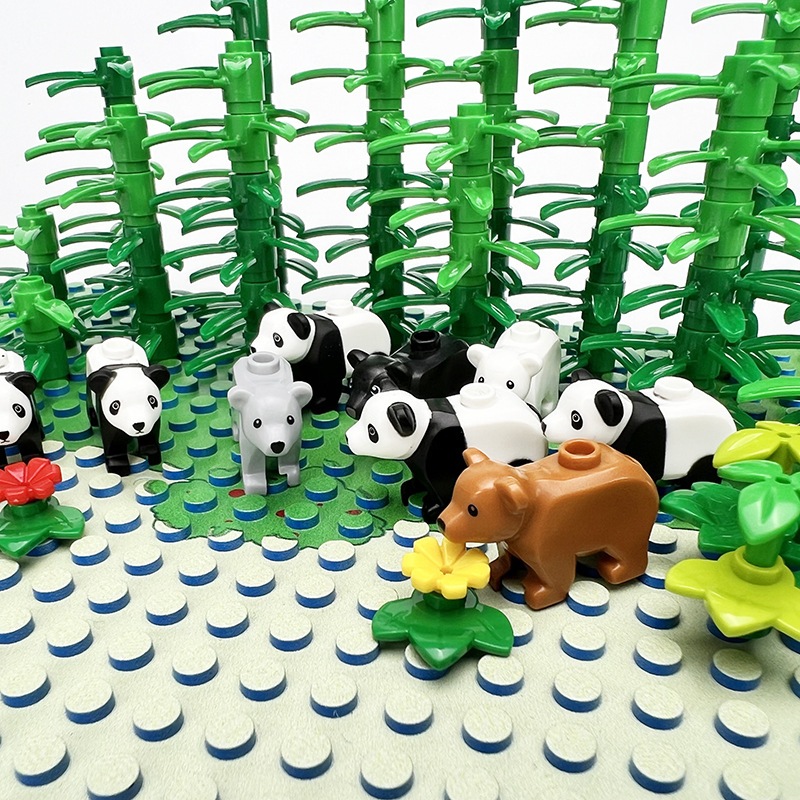 Cute Panda Polar Bear accessories for minifigures Brown Bear Building ...