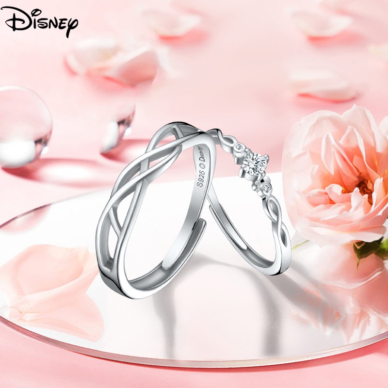 Disney Genuine Disney, True Love Guardian Ring, S925 Silver, Couple ...