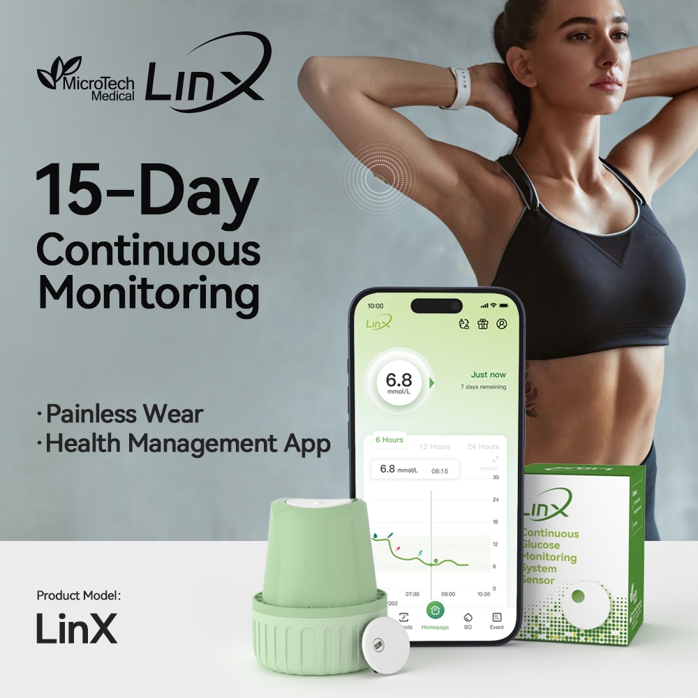 Microtech Medical Linx CGM Continuous Glucose Monitoring System No ...