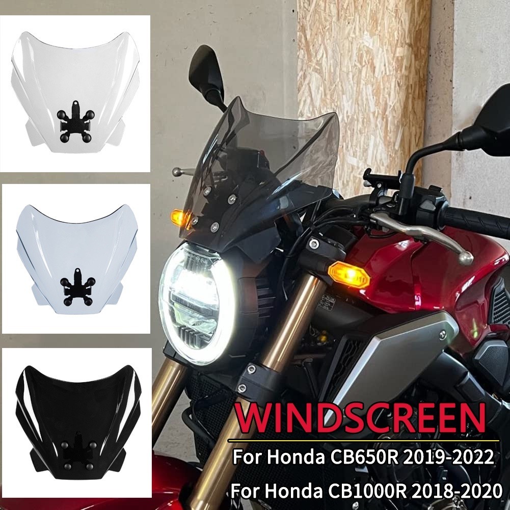 CB650R 2019-2022 2021 2020Windscreen Windshield For Honda CB1000R 2018 ...
