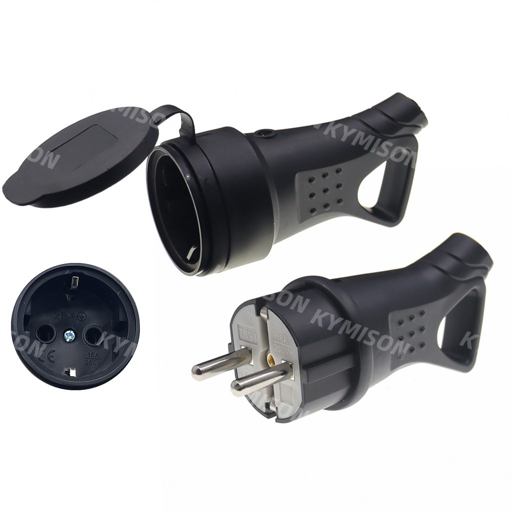 IP54 European Waterproof Industrial Plug EU German Type E/F Style ...