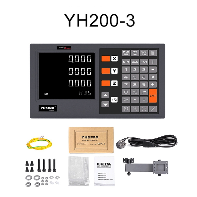 Digital Readout Dro YH200 2 3 Axis Display Linear Scale Encoder 5U 5V TTL Lathe Mill CNC Machine ...