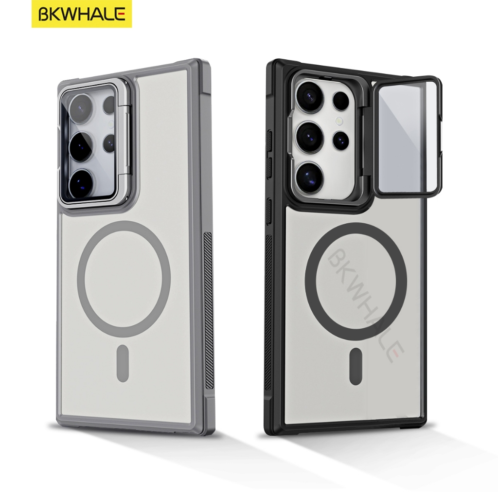 BKWHALE Magnetic Stand Phone Case For Samsung Galaxy S24 Ultra S25 Ultra S25+ S23 + S23 Ultra ...