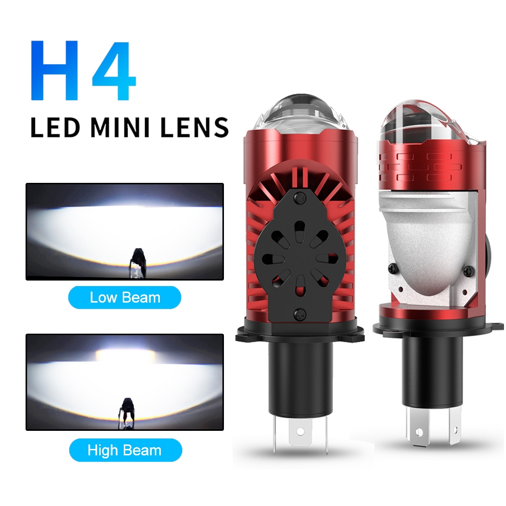 H4 LED Car Projector Lens RHD Auto Lamp 6000K Turbo 12000LM Headlight ...