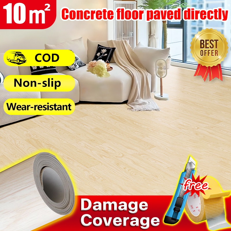 [DIY]Tikar Getah tebal 1 gulung PVC Floor Sticker waterproof Flooring ...