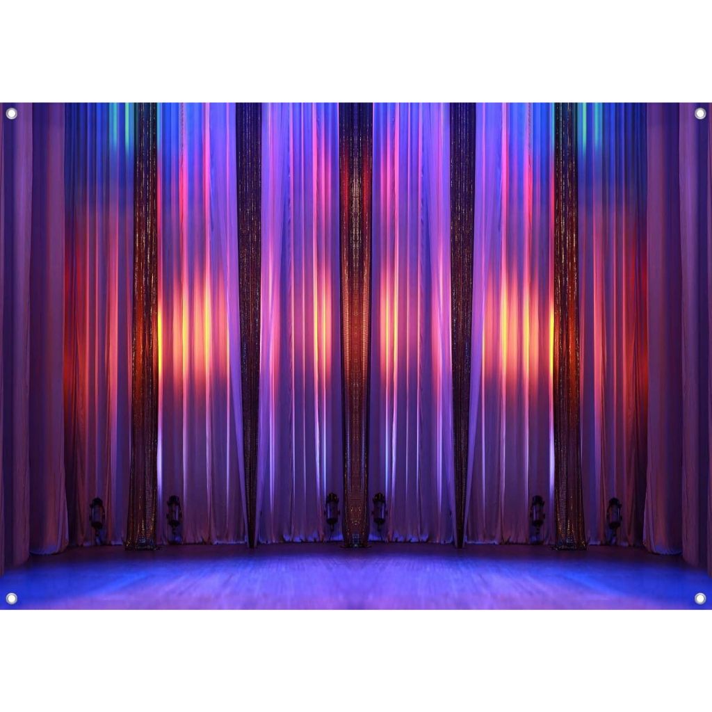 7x5ft Stage Spotlights Backdrop Banner Graduation Performance ...