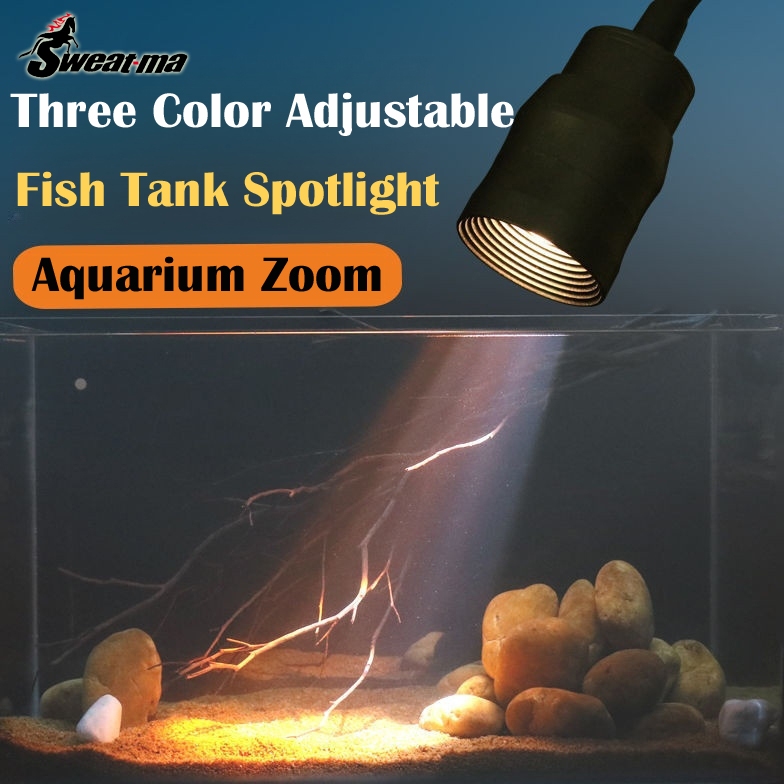 Aquarium Zoom Fish Tank Spotlight Fish Tank Light Landscaping Light ...