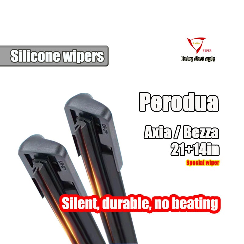 Perodua Axia / Bezza WipeOut HYBRID NANODRY SILICONE Wiper Blade (Front ...