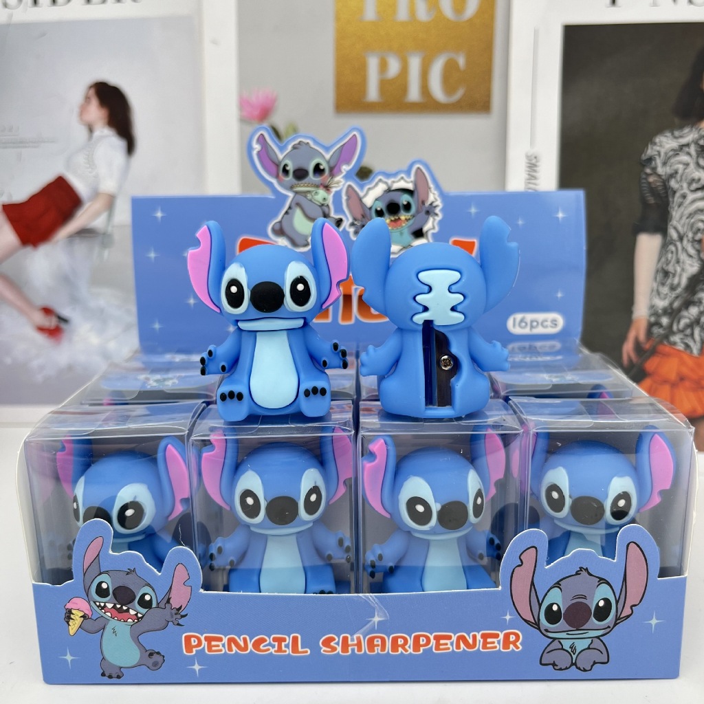 New Anime Stitch Pencil Sharpener Cartoon Silicone Students Cute ...