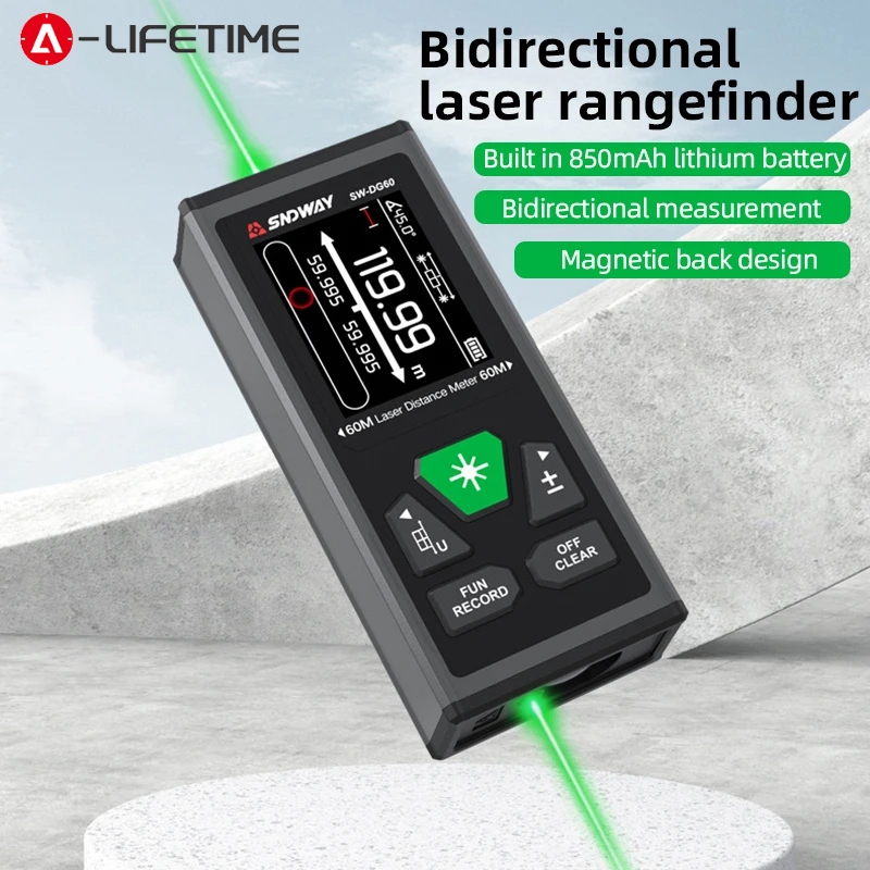 Dual Laser Distance Meter Bilateral Laser Rangefinder 60M/100M ...