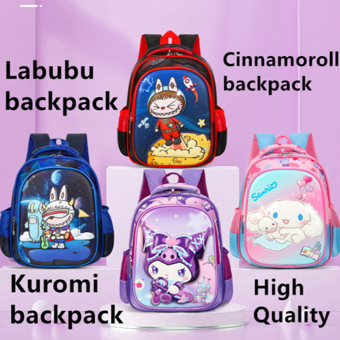 High Quality children backpack for woman labubu backpack kuromi bagpack ...