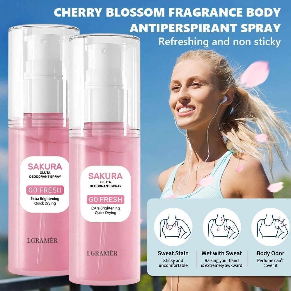 Sakura Gluta Deodorant Spray 10% Antiperspirant Spray Antiperspirant ...