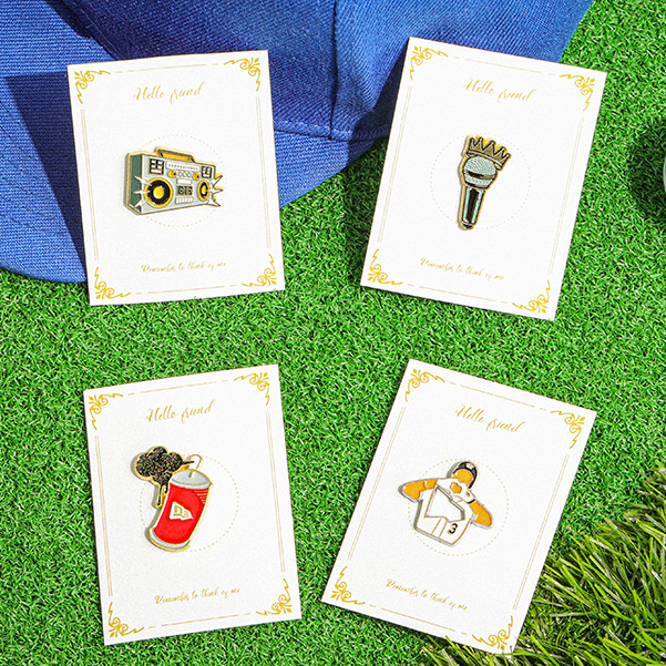 Vintage Radio Microphone Hat Clips Pin Cartoon Baseball Golf Cap Brooch ...