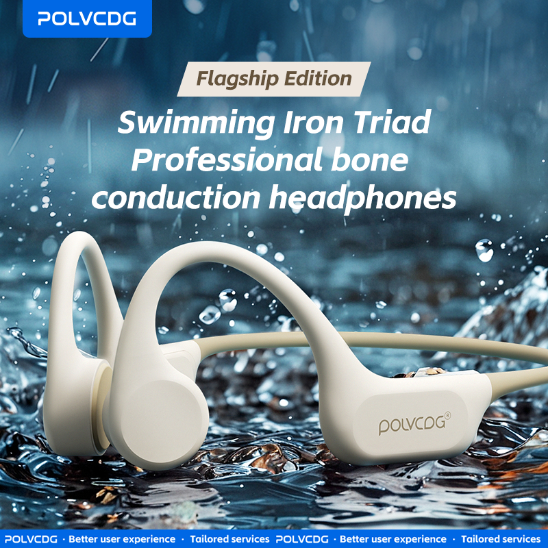 Polvcdg-X13 IPX8 Waterproof Swimming Bone Conduction Headset 32g Memory ...