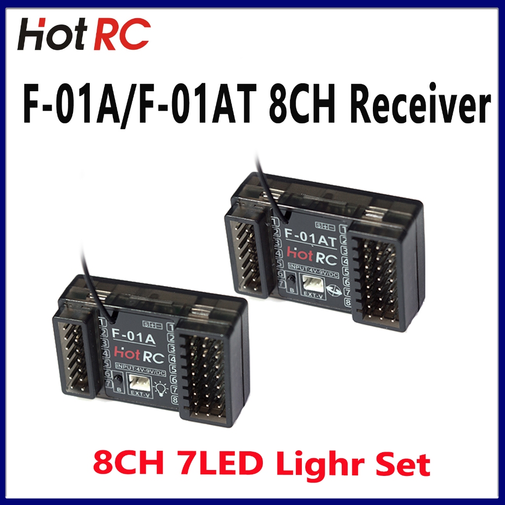 HOTRC F-01A F-01AT 8CH Receiver 2.4G Voltage Lamp Control Return 300 ...