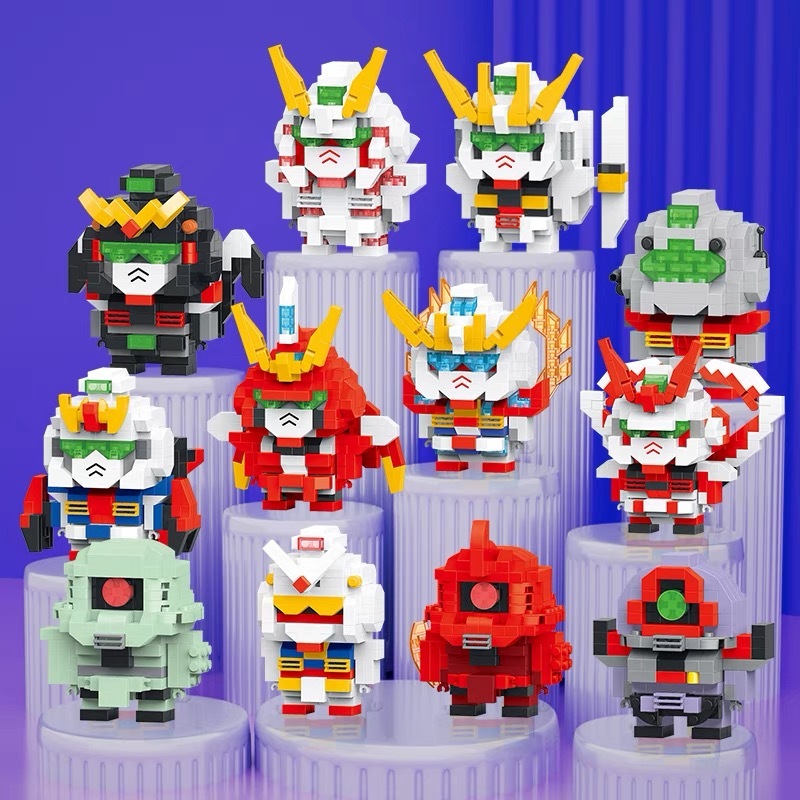 Lele Brother Building Blocks Gundam Mecha Warrior Model Children's ...