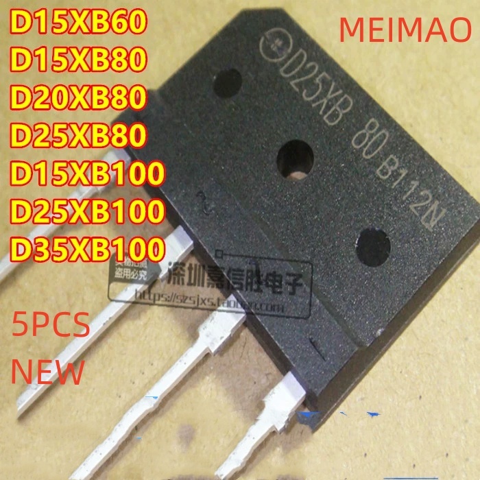 5pcs Commonly Used Rectifier Bridge Flat Bridge High Power D15XB60 ...