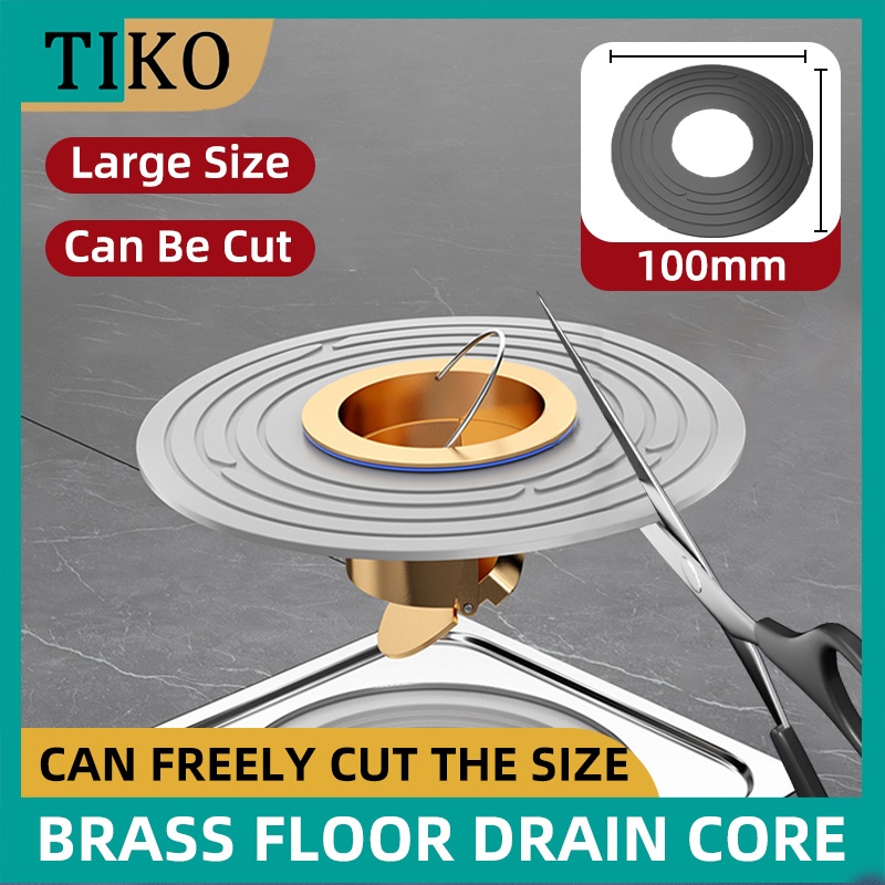 Large Size Brass Drain Core Cuttable Bathroom Odor Proof Floor Drain ...