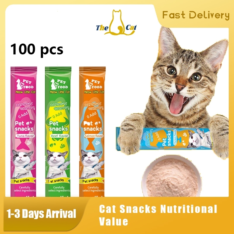Cat Snack Cat Food Treats Cat Strip Fresh Wet Food Pack Liquid ...