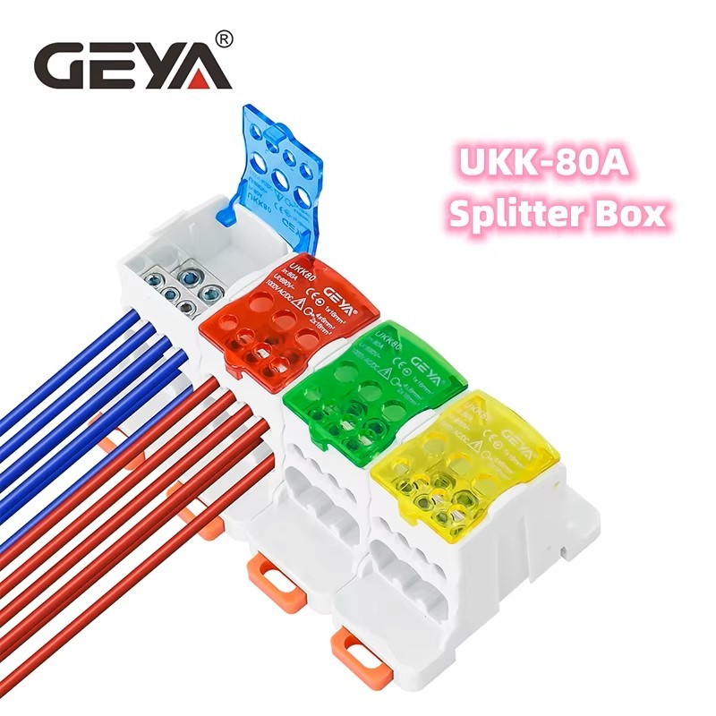 GEYA UKK-80A Single-Stage Splitter Box Wire Connector High-Current ...