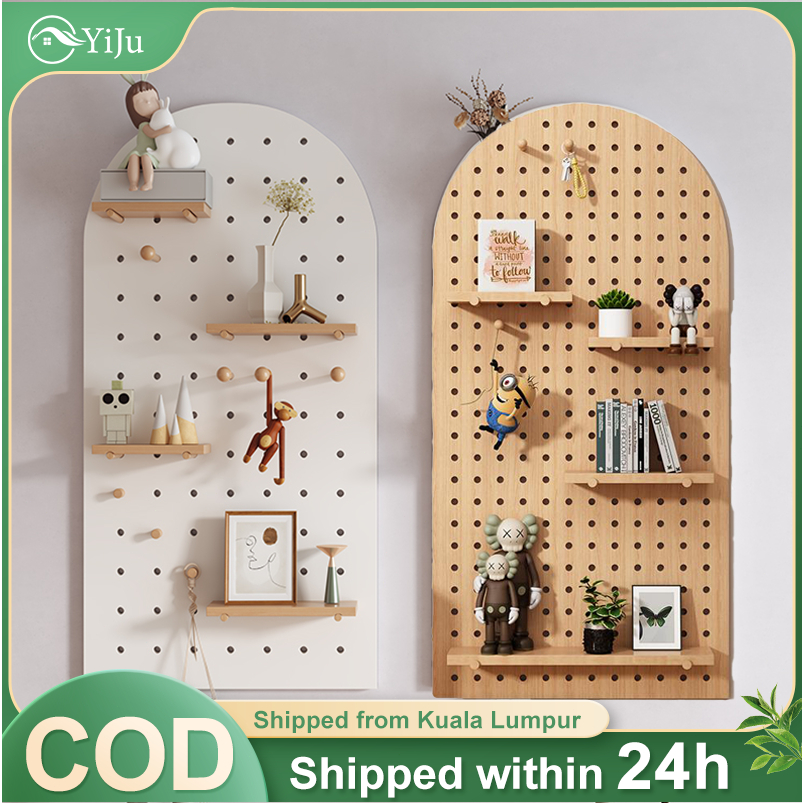 【𝟐-𝟑 𝐝𝐚𝐲𝐬 𝐝𝐞𝐥𝐢𝐯𝐞𝐫𝐲】YJ Pegboard Solid Wood Wall Storage Rack For ...