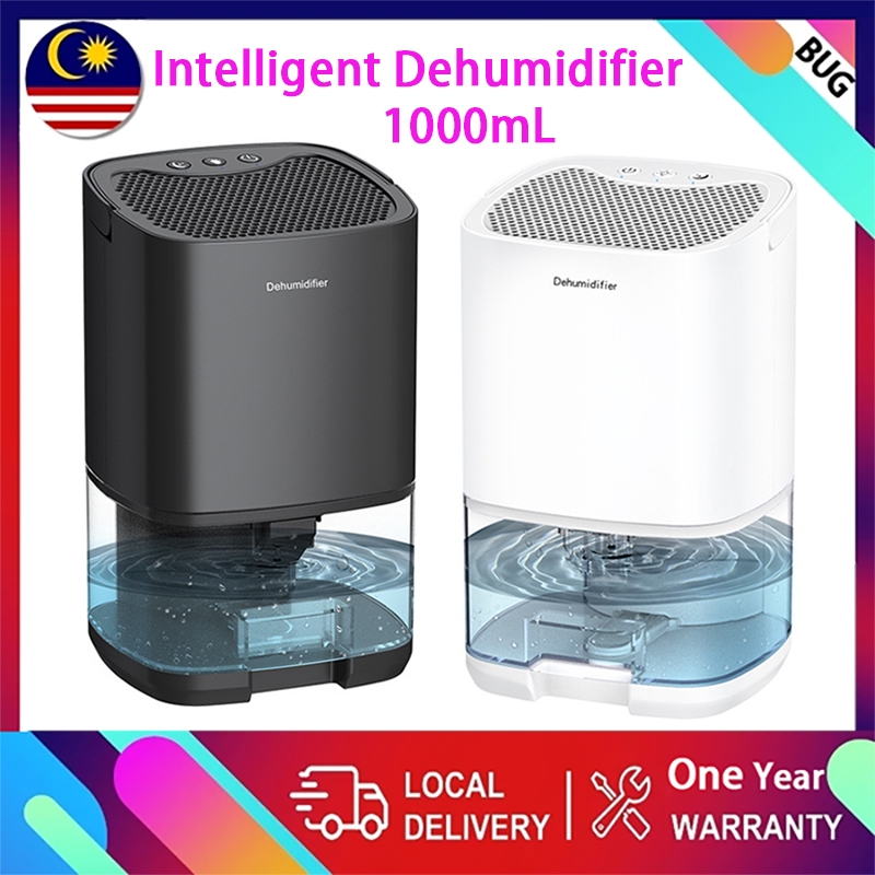 (1 YEAR WARRANTY BUG) Dehumidifier, silent bedroom dehumidifier 1000ML ...