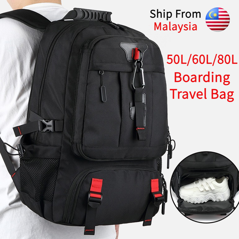MY available 50L/60L/80L Travel bagpack Expandable waterproof fits 16/ ...