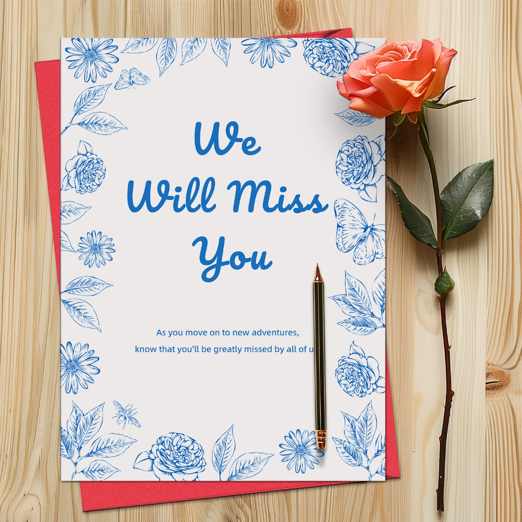 22 x 30 cm Large A4 size Farewell Card with Pearlescent Envelope | Shopee Malaysia