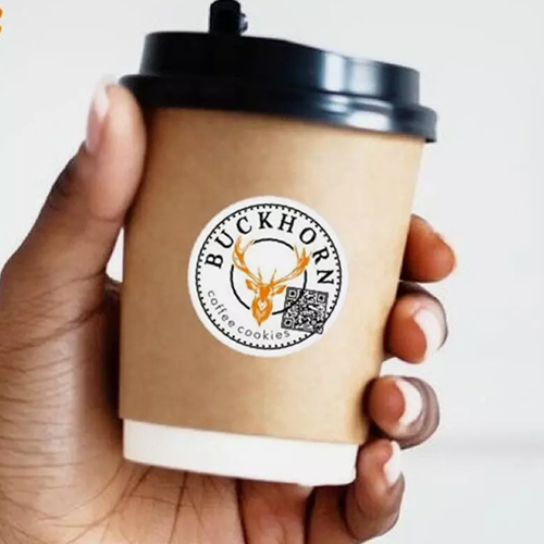 Custom Vinyl Personalized Labels Logo Stickers Coffee Bottle Cup ...