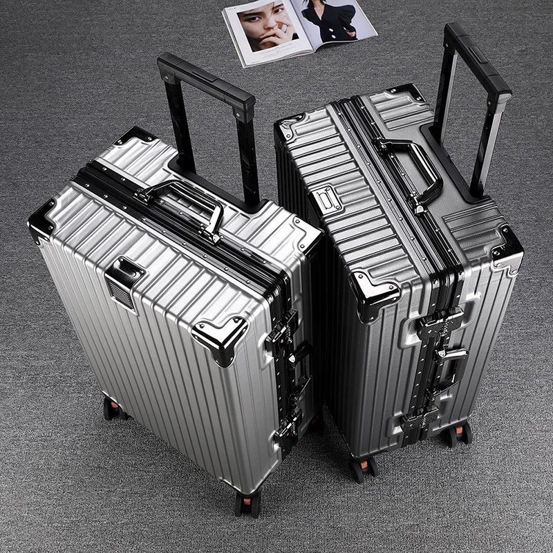 🔥Ready Stock🔥New large-capacity suitcase aluminum frame password ...