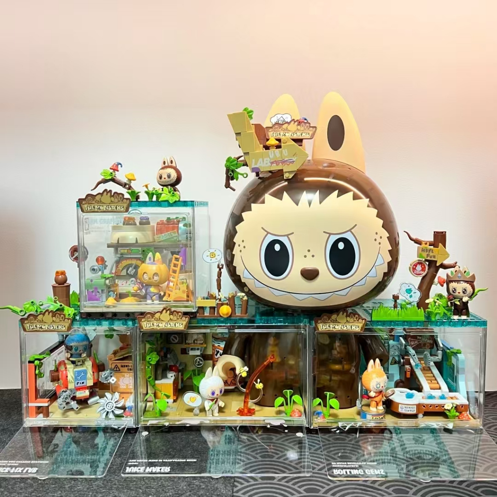 Popmart LABUBU THEMONSTERS Forest Secret Base Building Blocks | Shopee ...