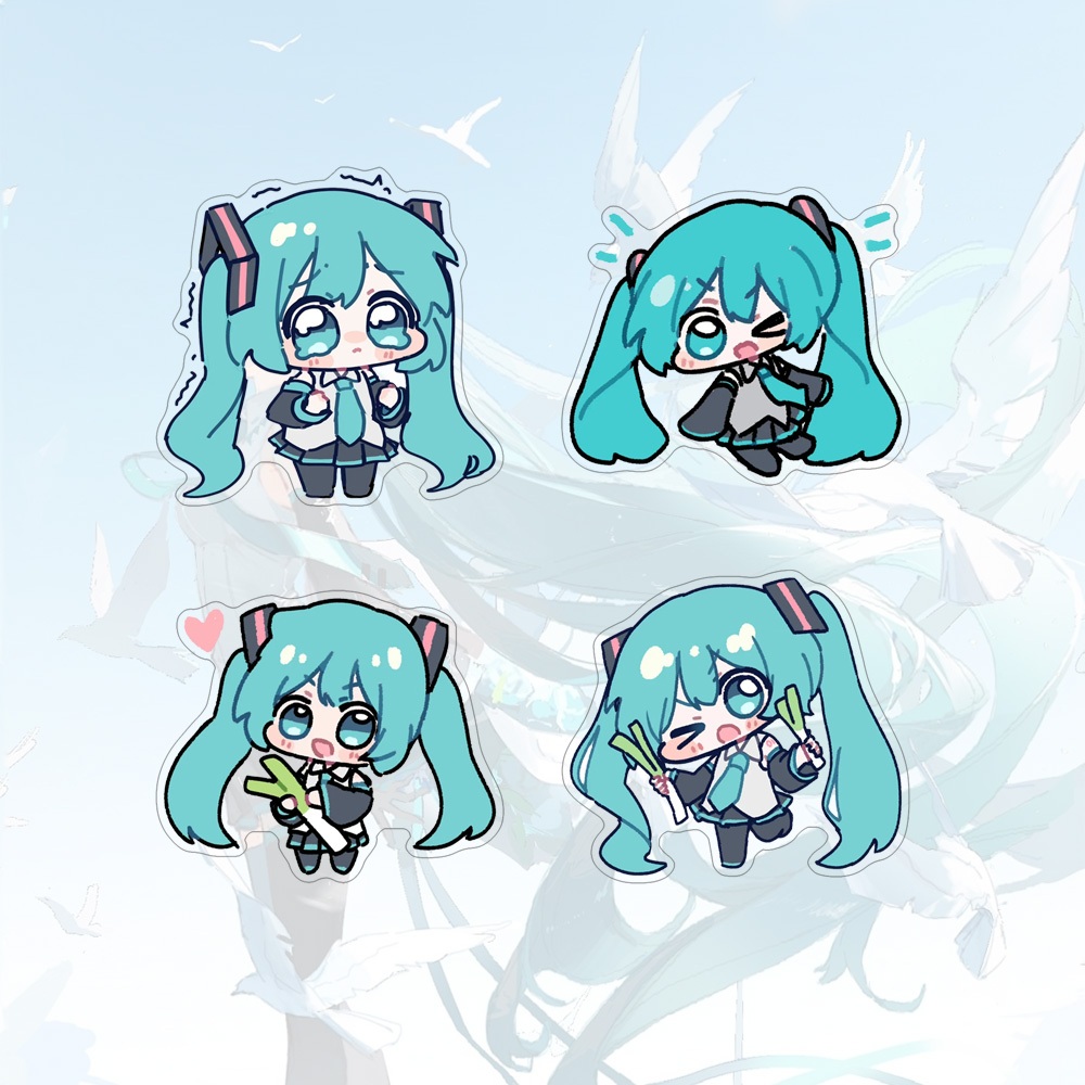 Acrylic Pin Miku Cartoon Amine Creative Cute Badge Clothes Bags ...