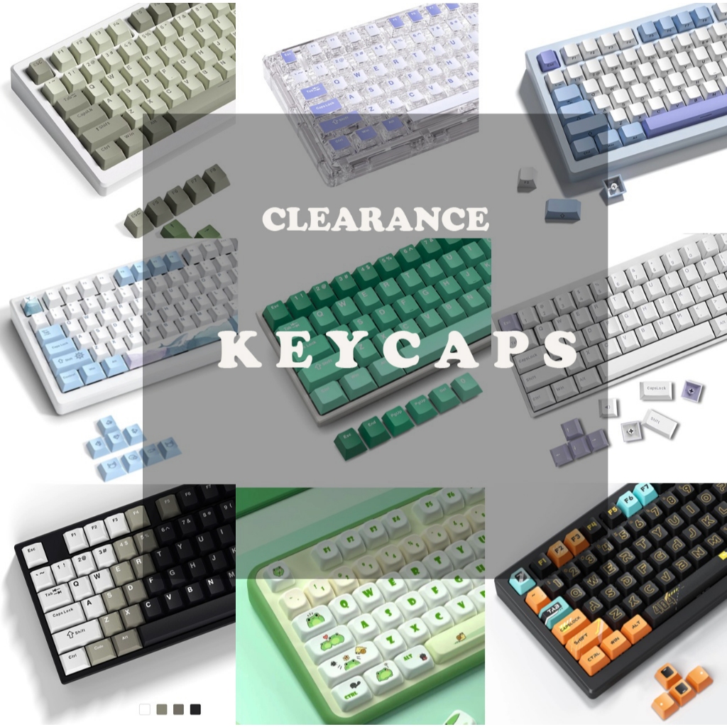 Clearance Sale!!! WOMIER Keycaps Set, Double Shot/Dye Shot PBT Key Caps ...