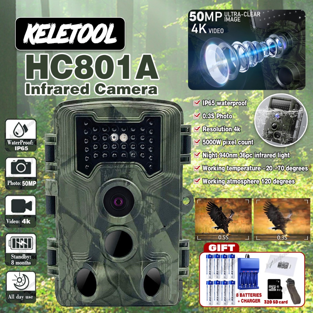 HC-802A camera wild animal Hunting Camera Trail Camera Hunting Trail ...