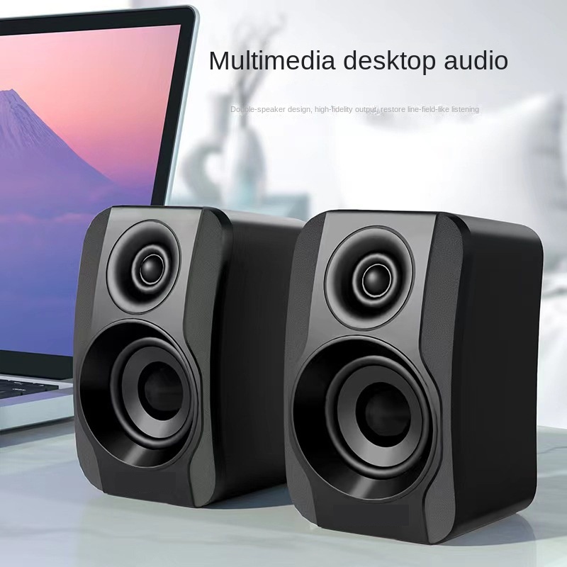 USB Wired Speaker Computer Speakers Audio Subwoofer Stereo Speakers for ...
