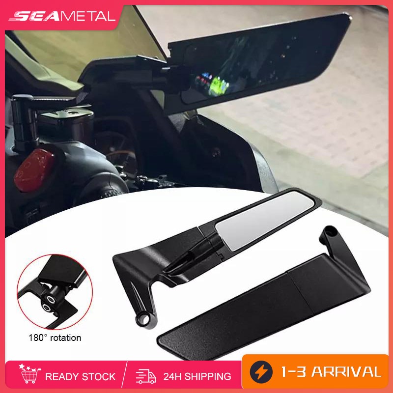 SEAMETAL Side Mirror Winglet Y15 Y16 Ex5 LC135 RS150 NVX R15 R25 Rsx ...