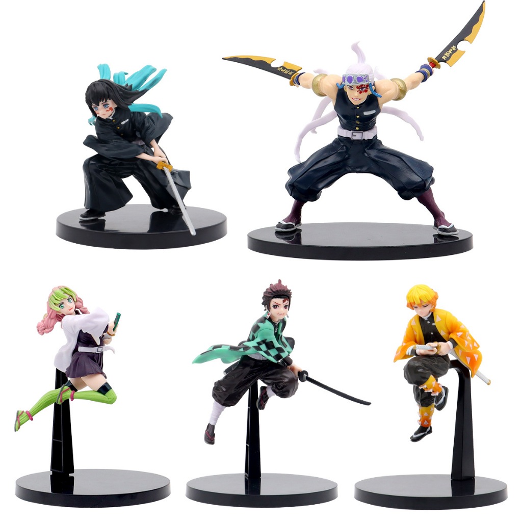 1Pcs Anime Demon Slayer Figure Agatsuma Zenitsu Kanroji Mitsuri Tokitou ...