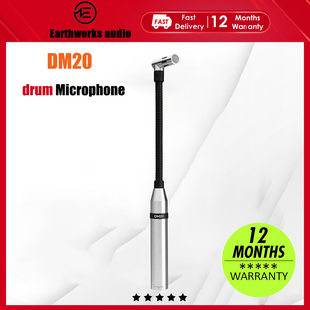Earthworks Audio DM20 Tom & Snare Drum Microphone,Wire Microphone ...