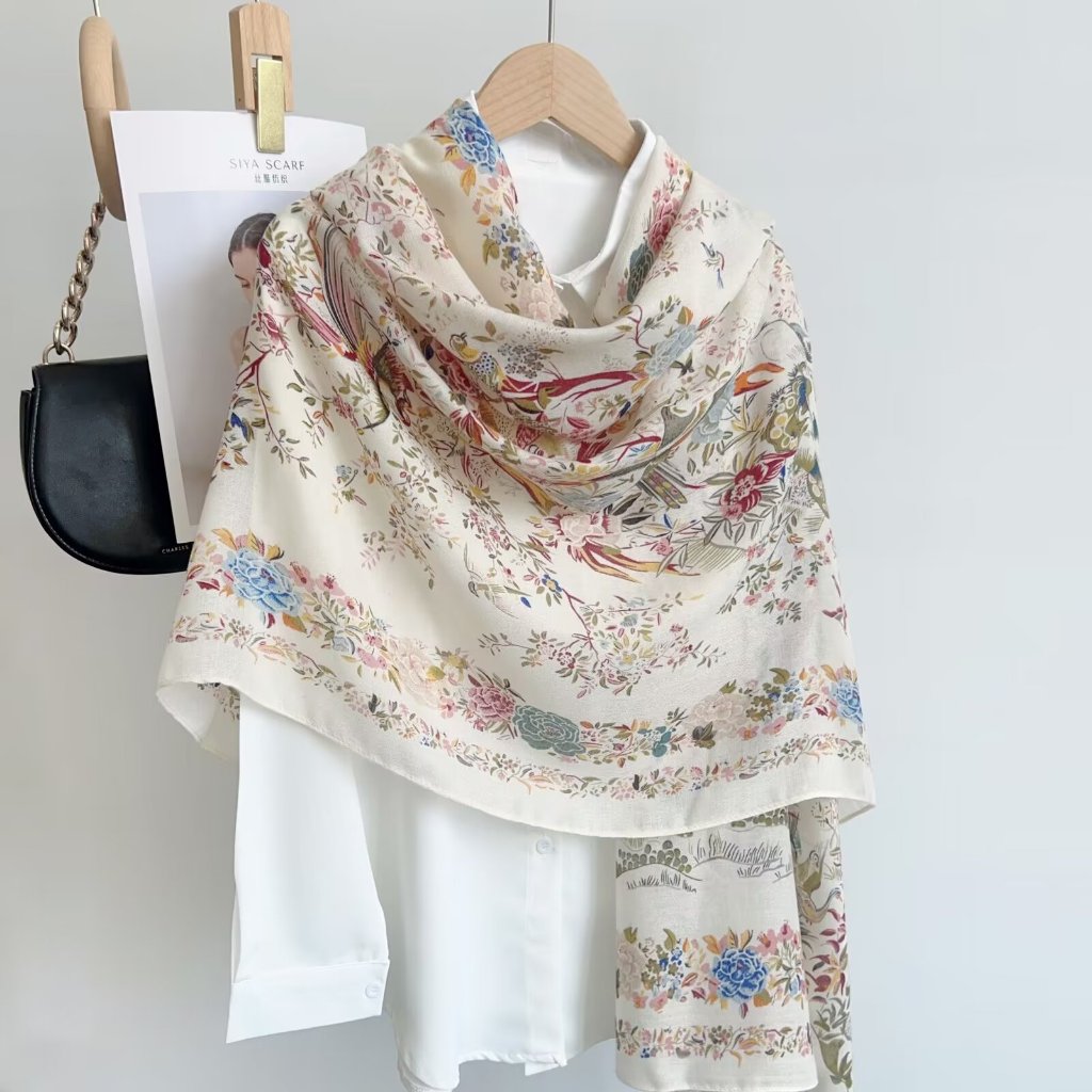 Fashion Cotton Linen Scarf Fashion Print Scarf Print Sunscreen Shawl ...