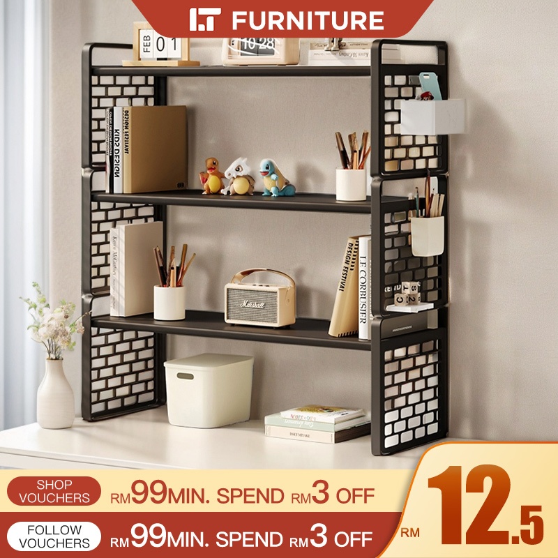 Desktop Rack Storage Rack With Pegboard Tabletop Organizer Office Table ...