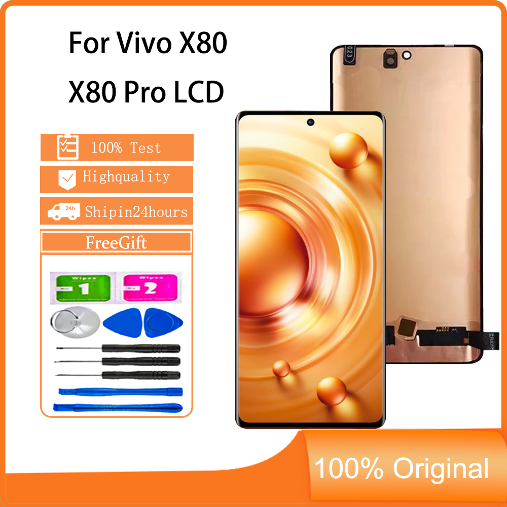 For AMOLED Vivo X80 X80 Pro LCD Display Touch Screen Replacement ...