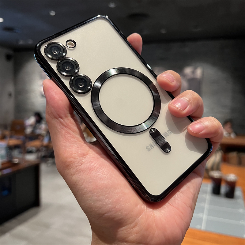 For Samsung Galaxy A16 A06 A15 A35 A55 S23 S24 FE Ultra+Plus Case Plating Transparent TPU ...