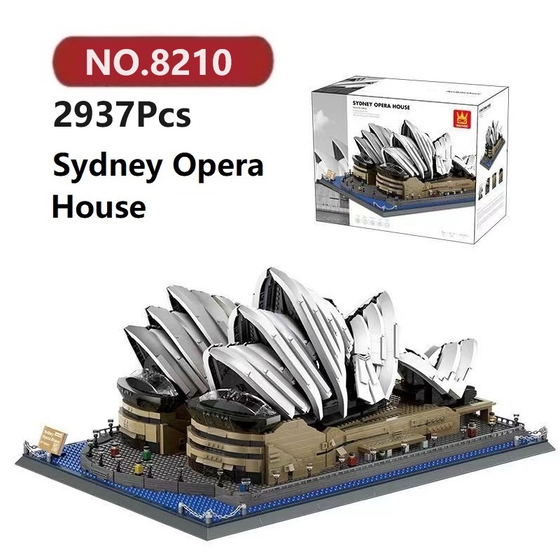 Sydney Opera House Building Blocks 2937 Pcs WANGE Architecture Bricks ...