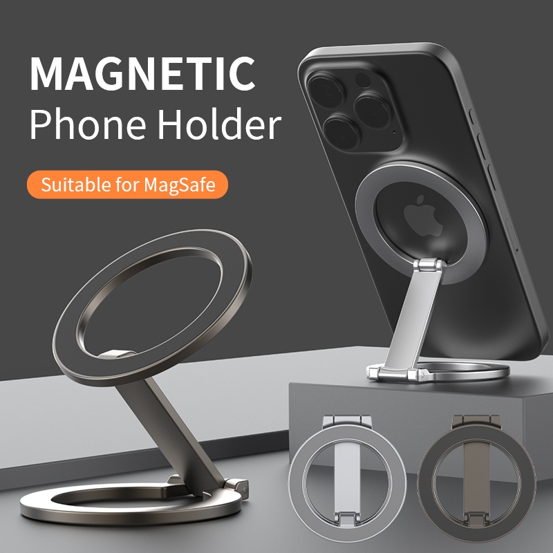 Double Magnetic Cell Phone Ring Holder Compatible with iPhone 16 12 13 ...