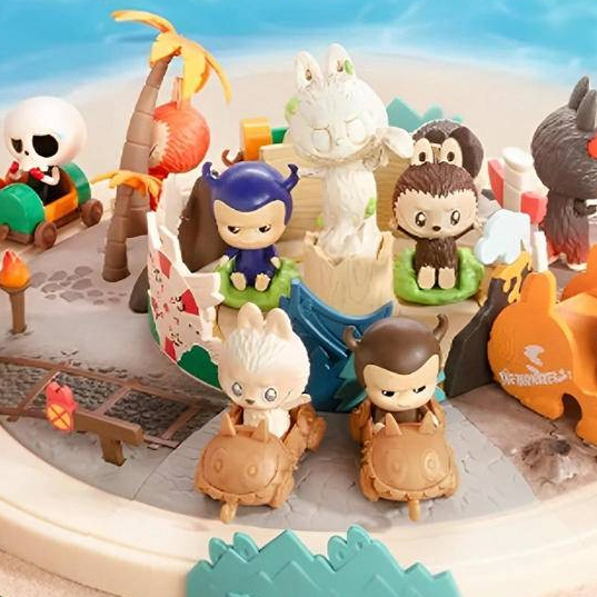 Popmart labubu Play Game Together Series Scene Figure Macaron Mystery ...
