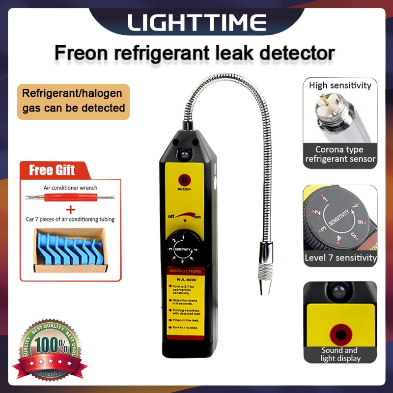 Gas Leak Detector Freon Halogen Leak Detector with Probe Refrigerant ...