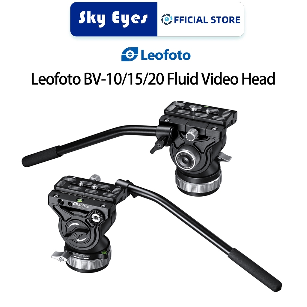 Leofoto BV-10/15/20 Fluid Video Head with Quick Release Plate | Shopee Malaysia