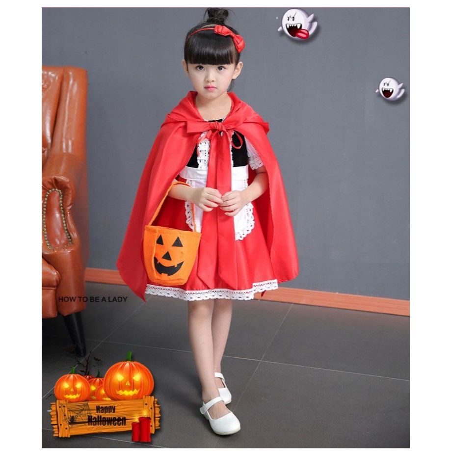 Little red cloak Halloween cape female adult costumes performing COS ...