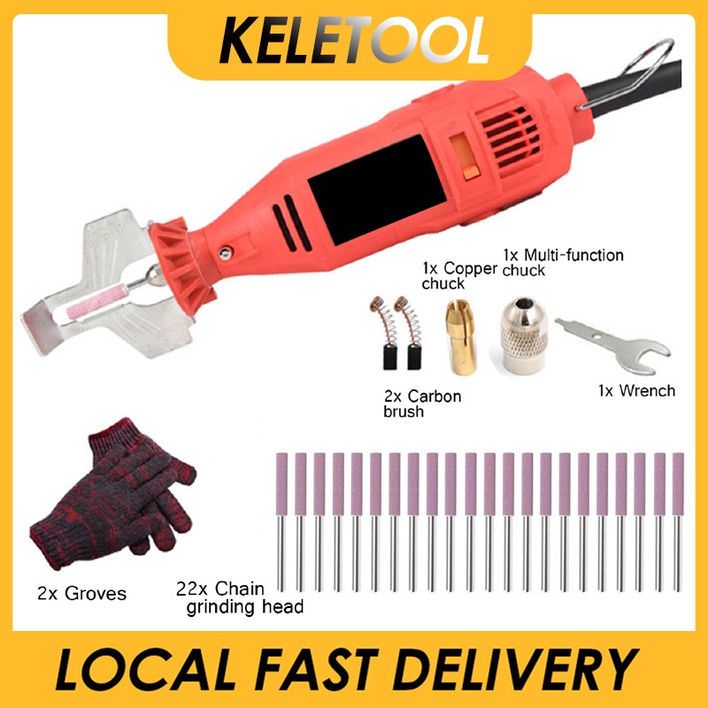 180W 5-speed 37000rpm handheld mini electric chain saw sharpening set ...